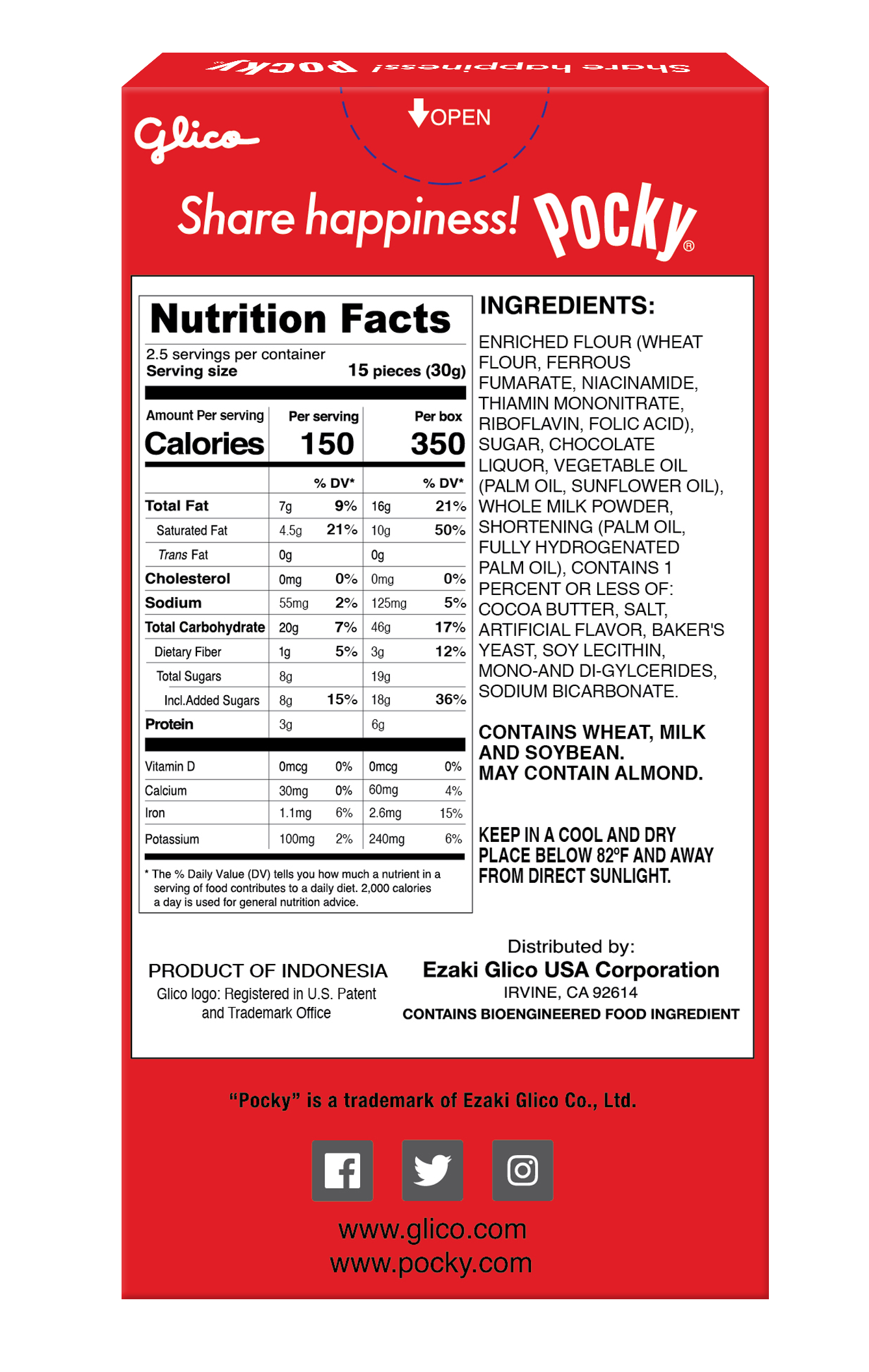 Pocky Chocolate | The Original Japanese Snack from Glico USA – Glico ...